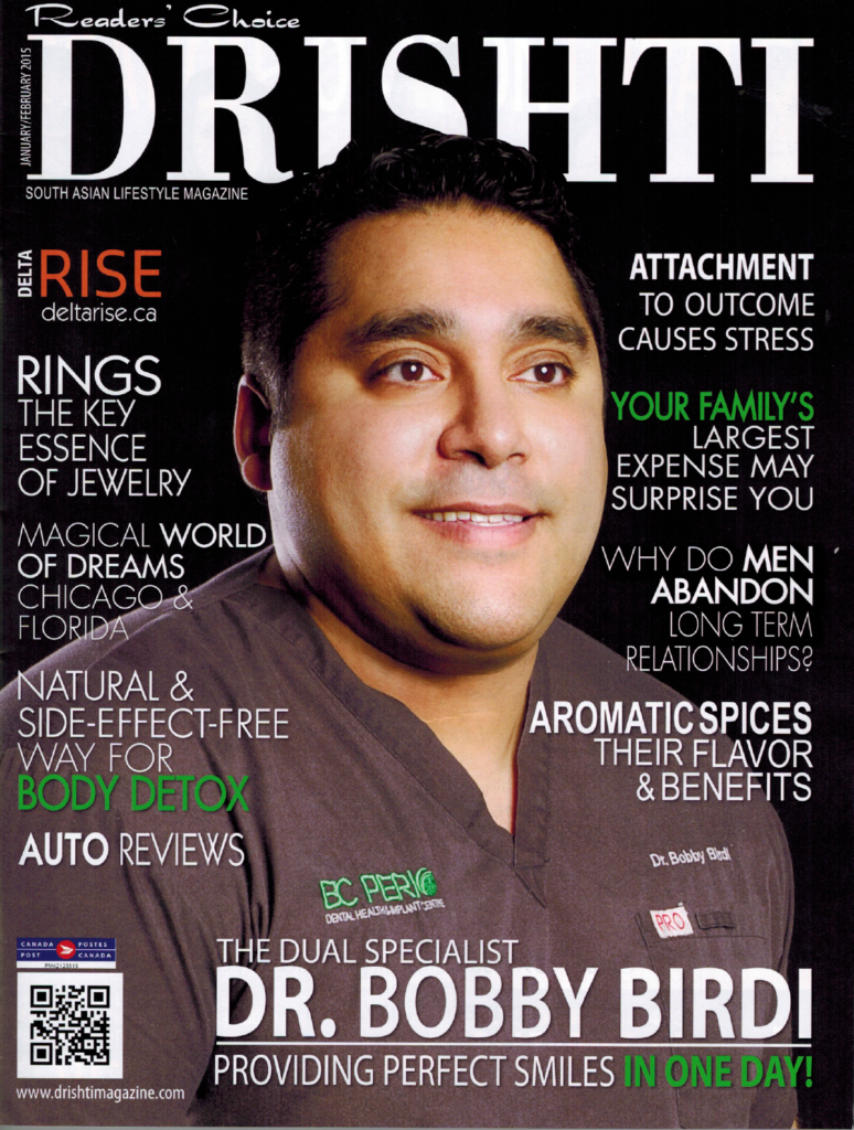 Dr. Birdi Featured in Drishti Magazine - BC Perio Dental Health ...